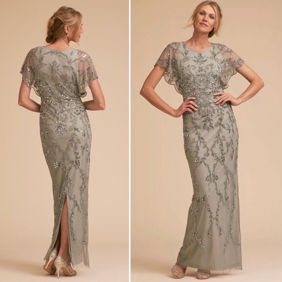 Adrianna Papell | Dresses | Nwt Bhldn Adrianna Papell Riesling Beaded ...